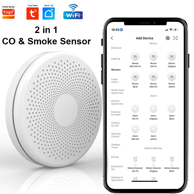 Tuya-Smart-WiFi-Smoke-Carbon-Monoxide-Sensor-Wireless-CO-Smoke-Detector ...