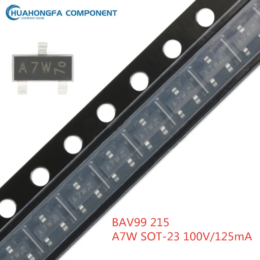20PCs BAV99 BAV99,215 BAV99LT1G BAV99W,115 SMD 스위치 다이오드 핫 세일 SOT 23 SOT ...