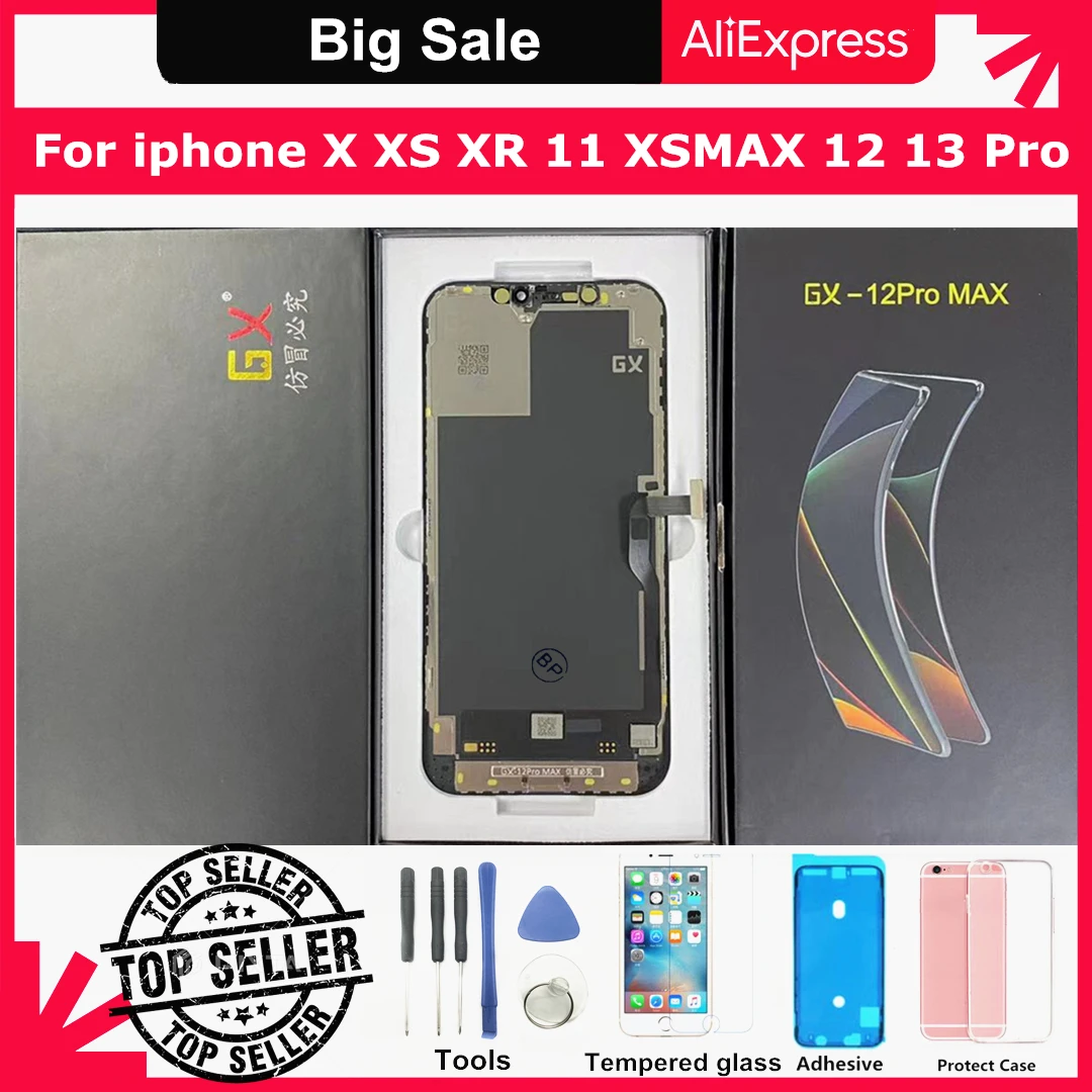 Gx For Iphone X 12 Lcd 12pro Xsmax Xr 13 Mini Oem He Gx Pantalla Oled ...