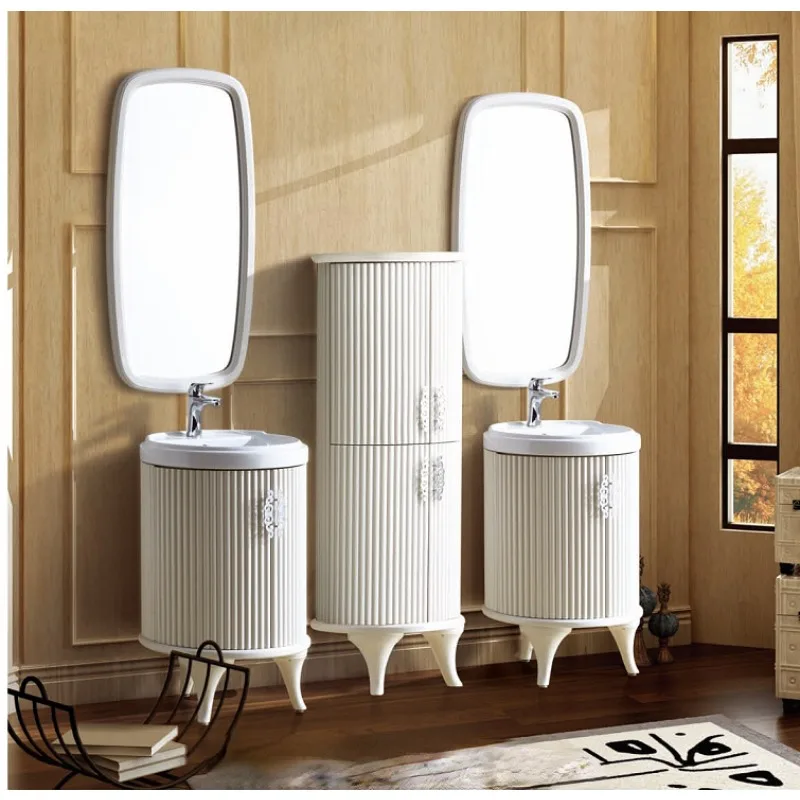 Simple-Round-Shape-Bathroom-Sink-Bathroom-Furniture-Cabinet-Bathroom ...