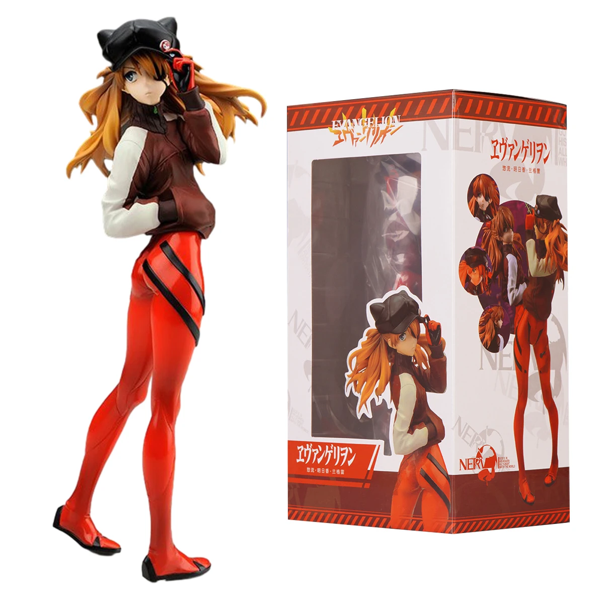 24CM-EVA-Anime-Figure-Asuka-Langley-Soryu-Sportswear-Peaked-Cap-Dress ...