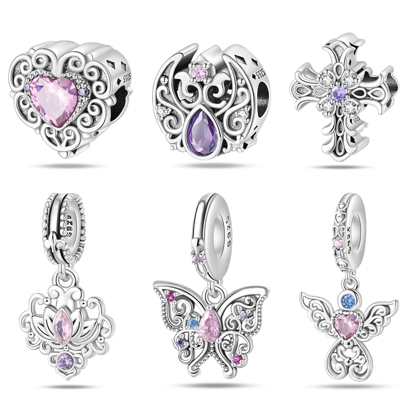 925-Sterling-Silver-Classic-Retro-Dignity-Butterfly-Charms-Beads-Fit-Pandora-925-Original ...