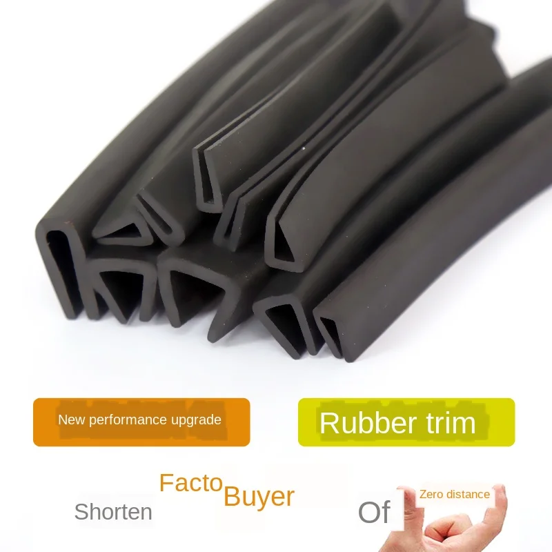 1 meter Rubber Trim U-Shaped Rubber Rubber Bumper Strip Slot Rubber ...