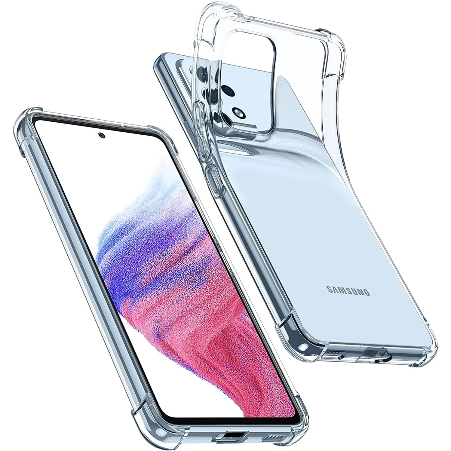 Capa para samsung galaxy a04e a04s a04 m52 m13 a13 a23 a33 a53 à prova de choque fino ultra fino ...