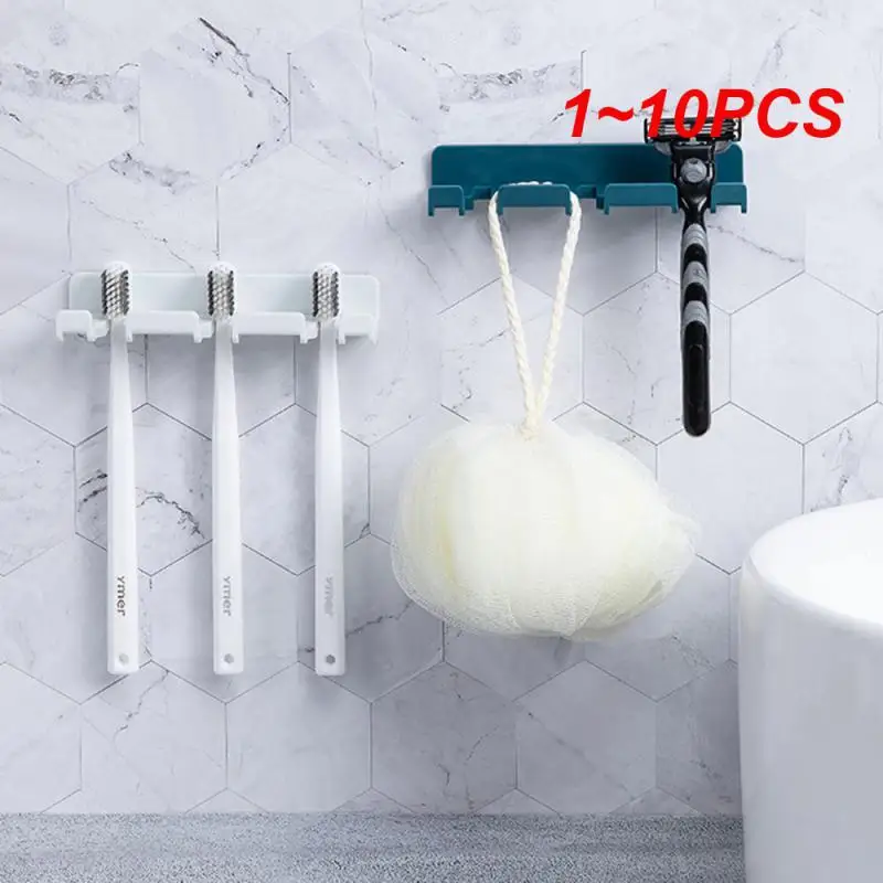 1-10PCS-Multifunctional-Toothbrush-Storage-Rack-Punch-free-Wall-mounted ...