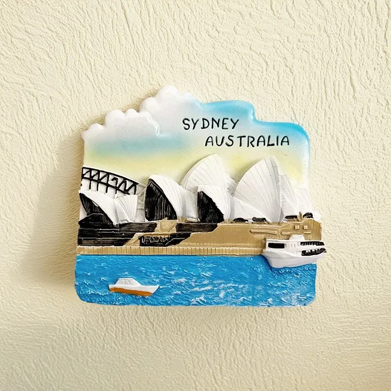 3D painted refrigerator with magnetic stickers at Sydney Opera House ...