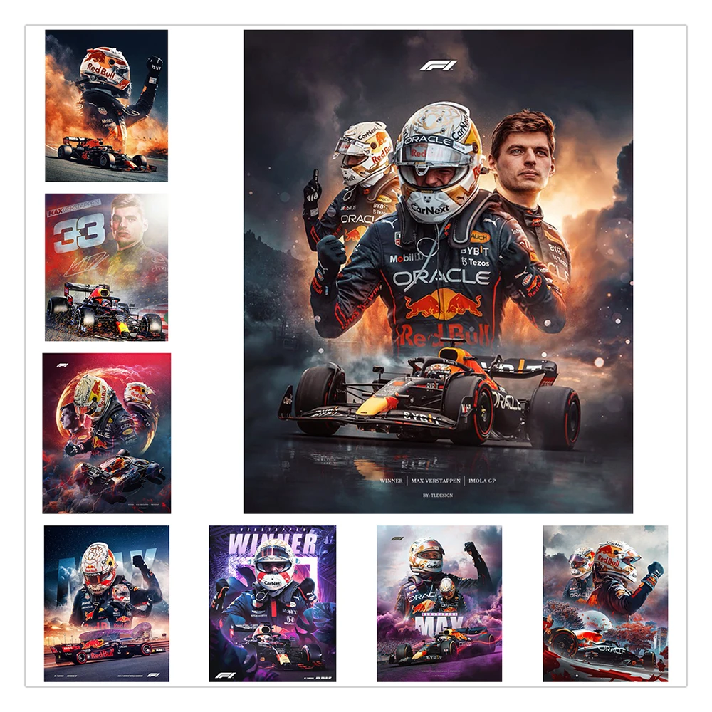 Pintura-de-diamantes-5D-DIY-F1-Racer-bordado-de-diamantes-redondos-y ...