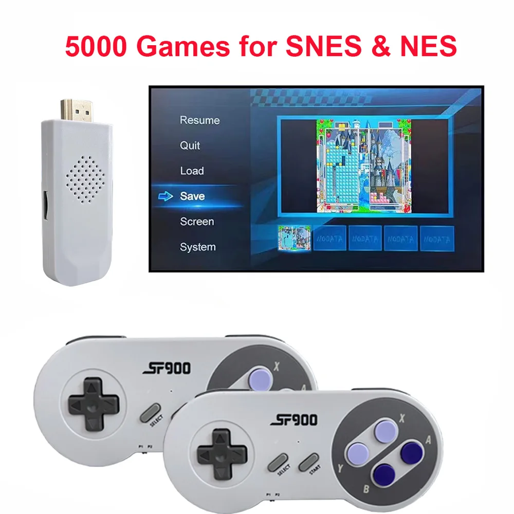 Super Nintendo SNES Mini Console de Video Game, SNES Game Stick, 5000 ...