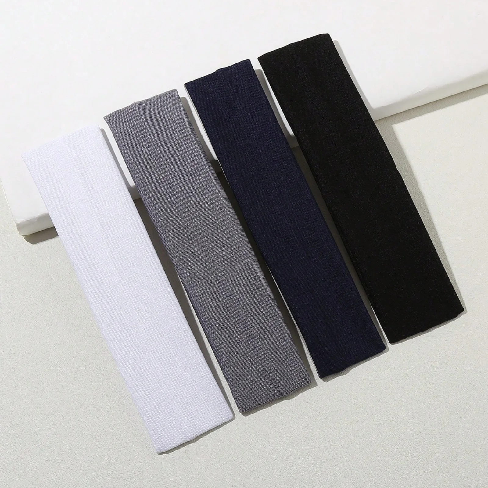 4PCS Set of Minimalist Preppy Headbands, Casual Hair Bands, Headscarf ...