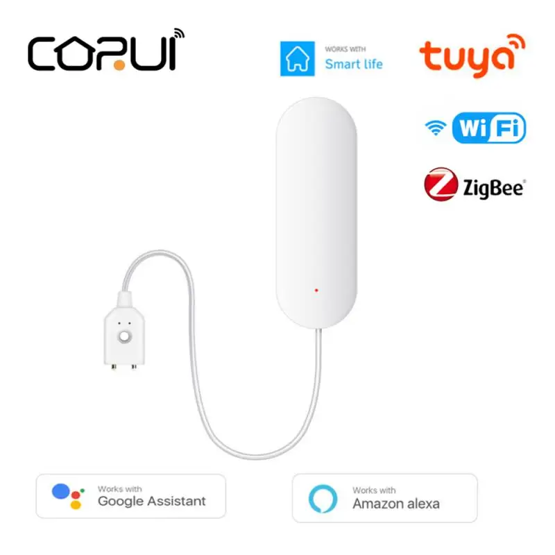 CORUI-Tuya-WiFi-Zigbee-Smart-Water-Detector-Water-Leakage-Alarm-Household-Water-Level-Alarm-For ...