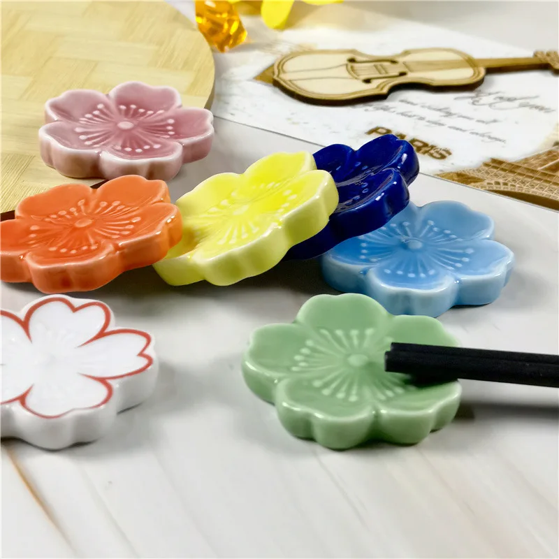 Ceramic-Sakura-Blossom-Chopsticks-Holder-Flower-Chopsticks-Pillow ...