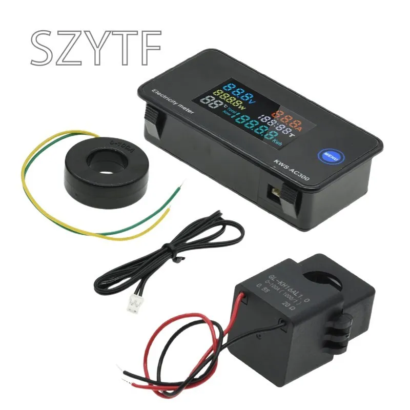 AC-50-300V-Voltmeter-Ammeter-KWS-Power-Energy-Meter-LED-Digital-AC ...