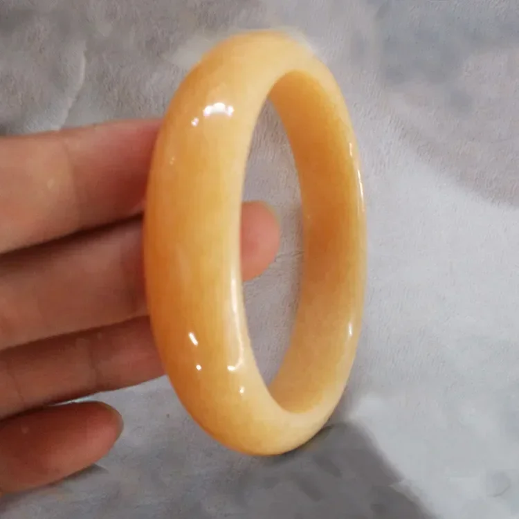 Natural-Yellow-Chinese-Jade-Bracelet-Bangle-Jewellery-Fashion ...