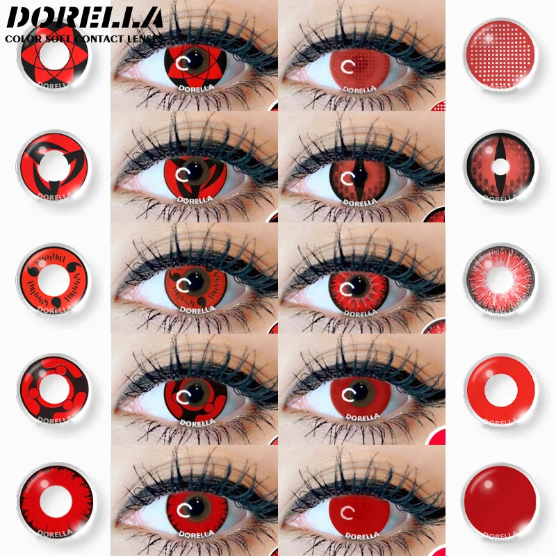 Lentes-de-contacto-coloridos-para-Halloween-lentes-de-Ojos-de-Anime ...