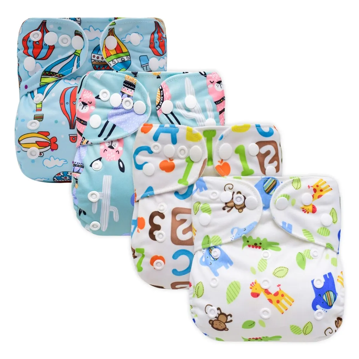 1PC Reusable Cloth Diaper Cloth Suede Inner Unisex 3-15KG OS Digital ...