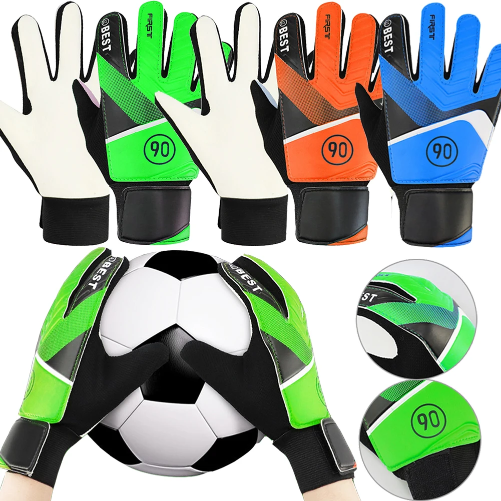 1-Pair-Children-Anti-Slip-Glove-Goalkeeper-Gloves-PU-Gloves-Finger ...