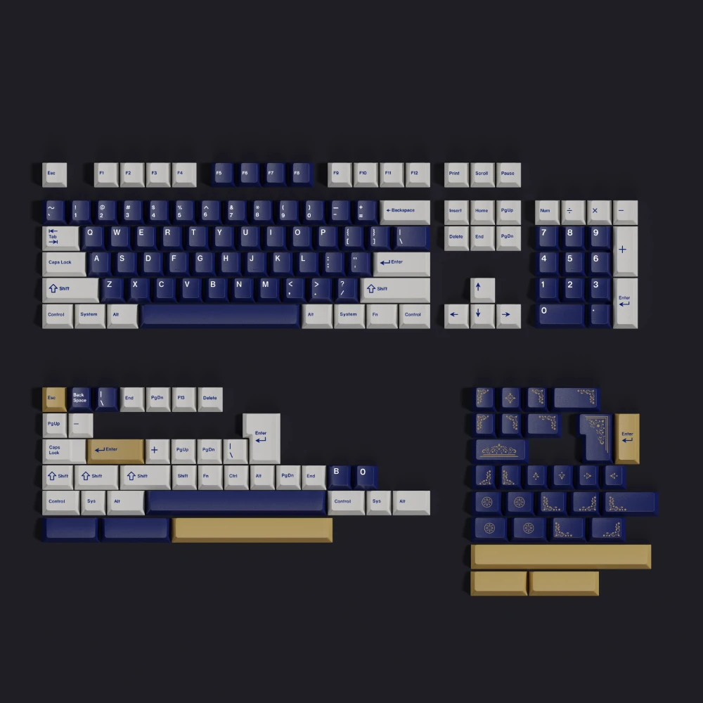 PBT GMK Lazurite Keycaps Set Cherry Profile Dye Sublimation KeyCap For ...