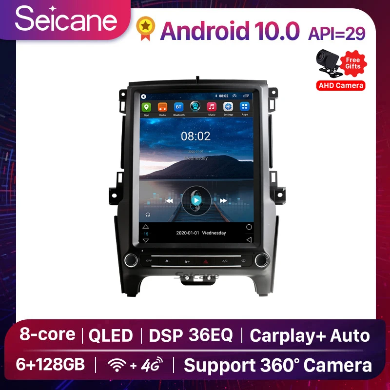Seicane-Android-10-12-1-inch-Car-Multimedia-Player-For-Ford-Everest ...