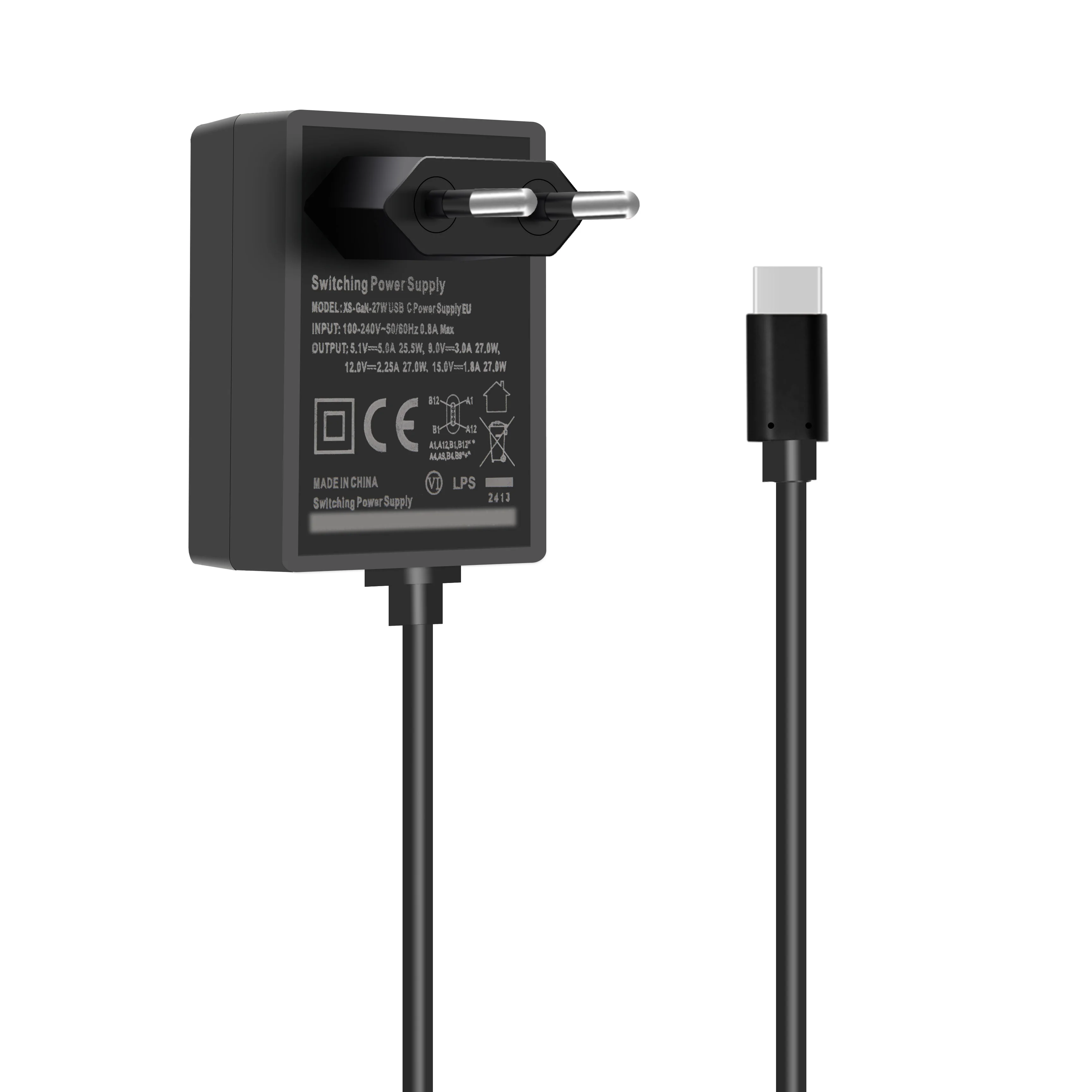 Geekworm GaN PD 27W USB-C Power Supply,Type C Power Adapter for ...