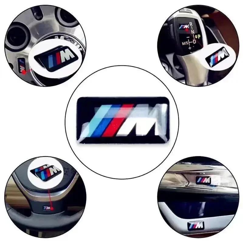 -Car Sticker Steering Wheel Hub Decals For BMW M Performance E36 E60 ...