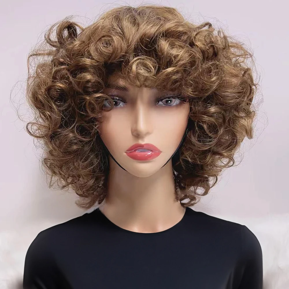 Highlight-Fluffy-Bouncy-Curly-Pixie-Cut-Wigs-Human-Hair-Full-Machine ...