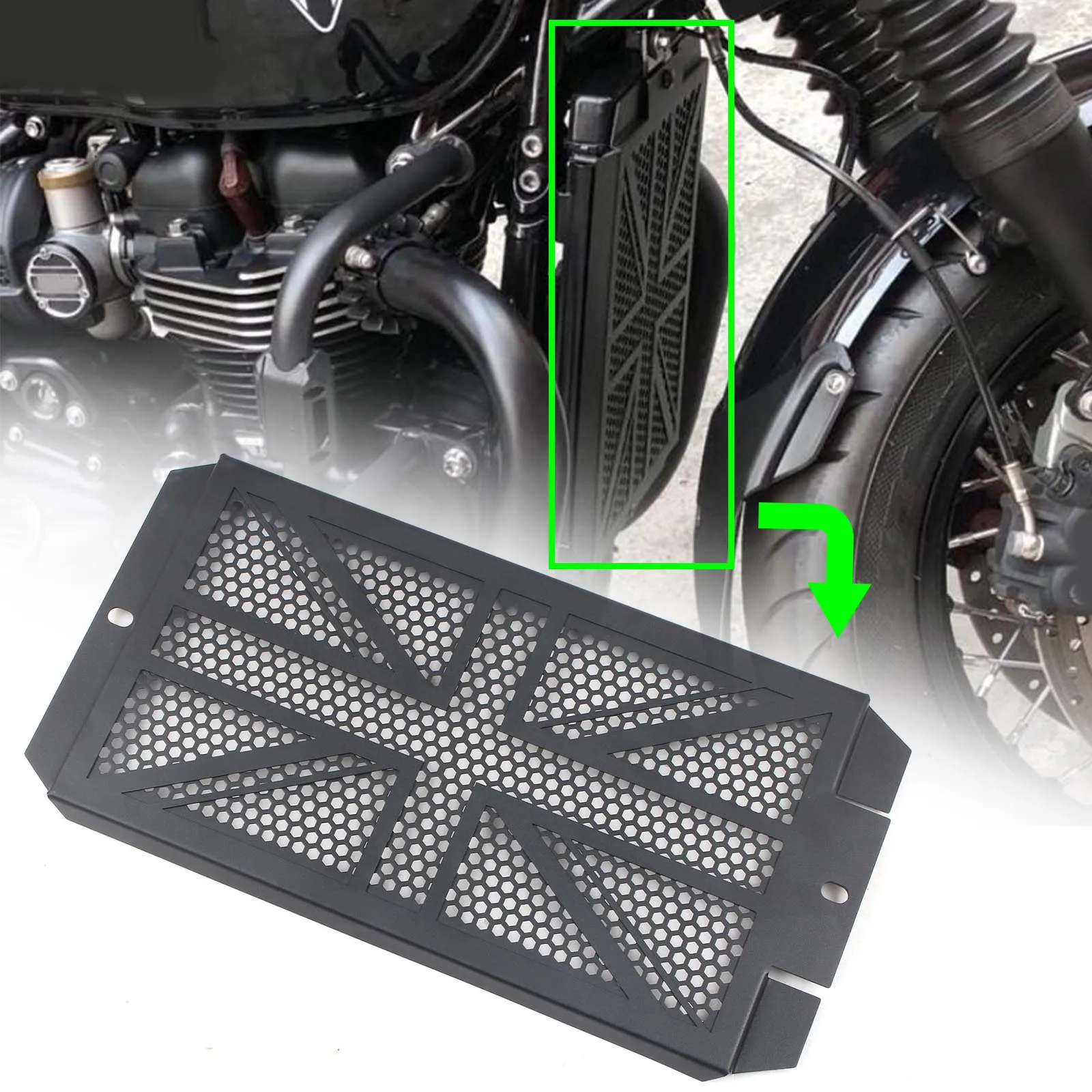 Motorcycle Radiator Guard Grille Cover Motocross Radiator Protector Cap ...