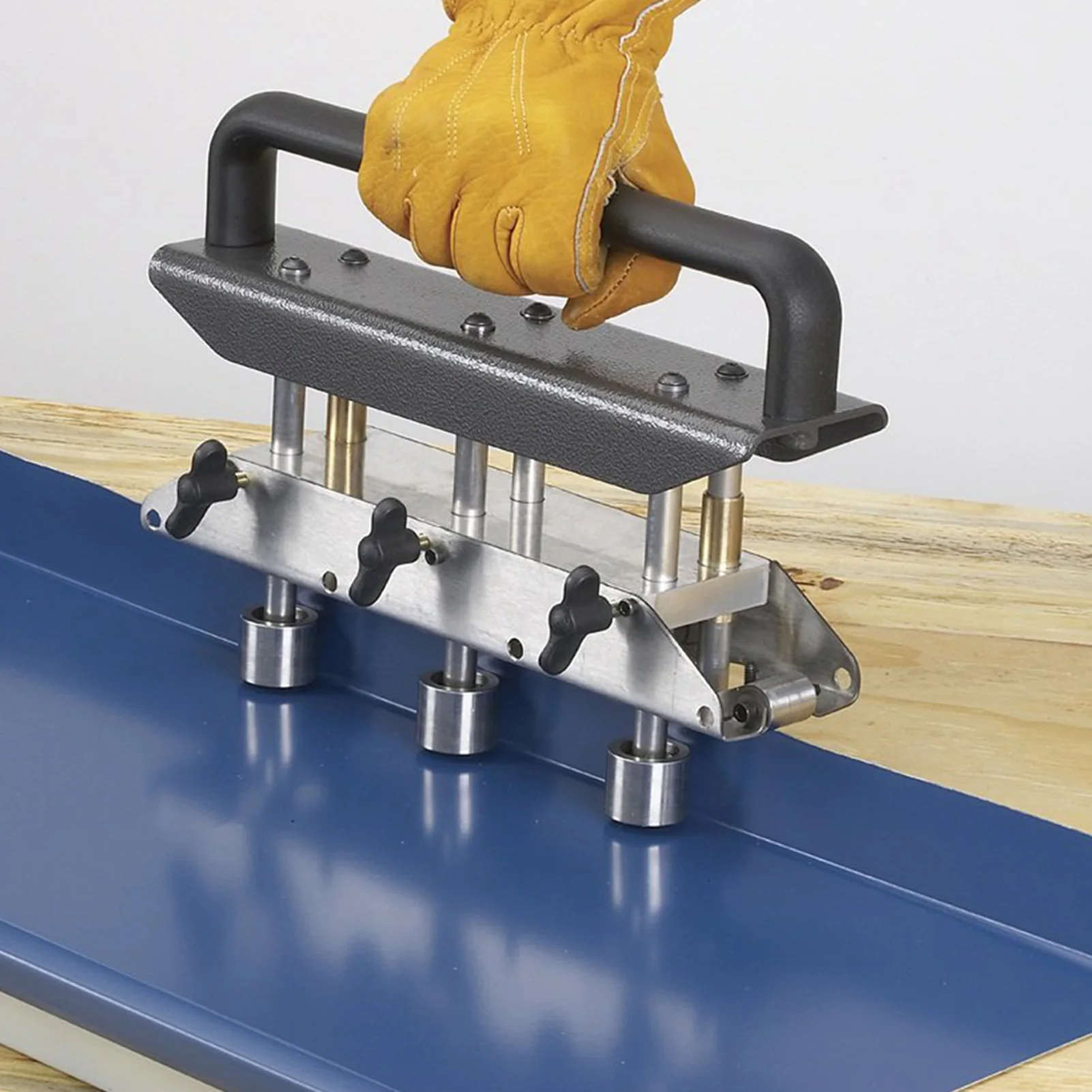 3 Station Edge Roller Bender Roofing Sheet Metal Bending Tool for 0-90 ...