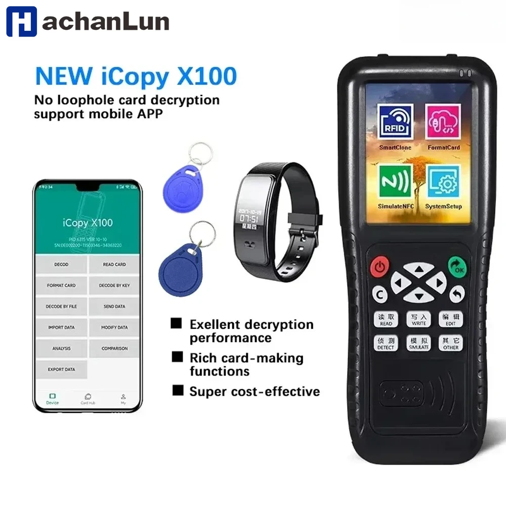 iCopy APP Decoding Rfid Duplicator Copier Writer for 13.56mhz 125khz ...