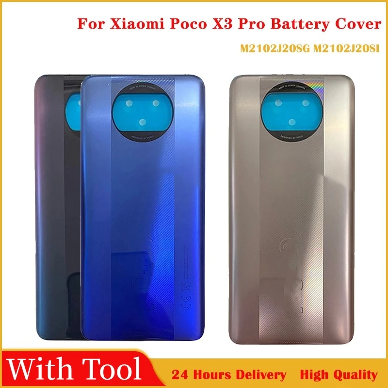 New-For-Xiaomi-Mi-Poco-X3-Battery-Back-Cover-Rear-Door-For-POCO-X3 ...