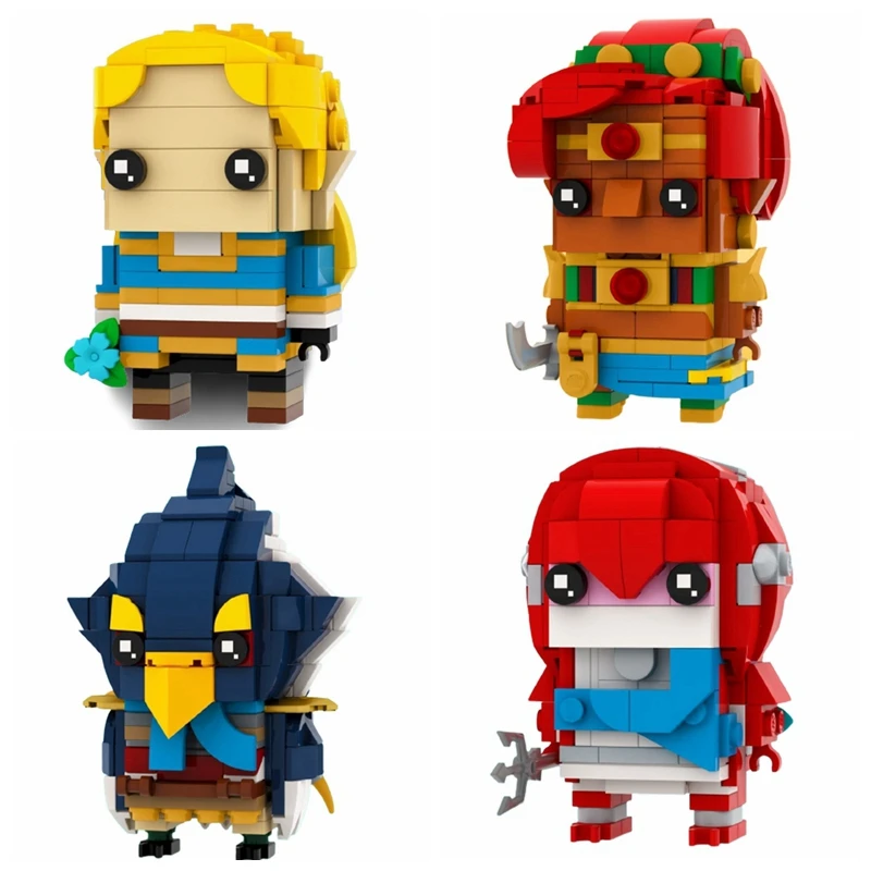 Buildmoc Zeldaing Wild Breath Link Kass Bird Mipha Urbosa Figures MOC ...