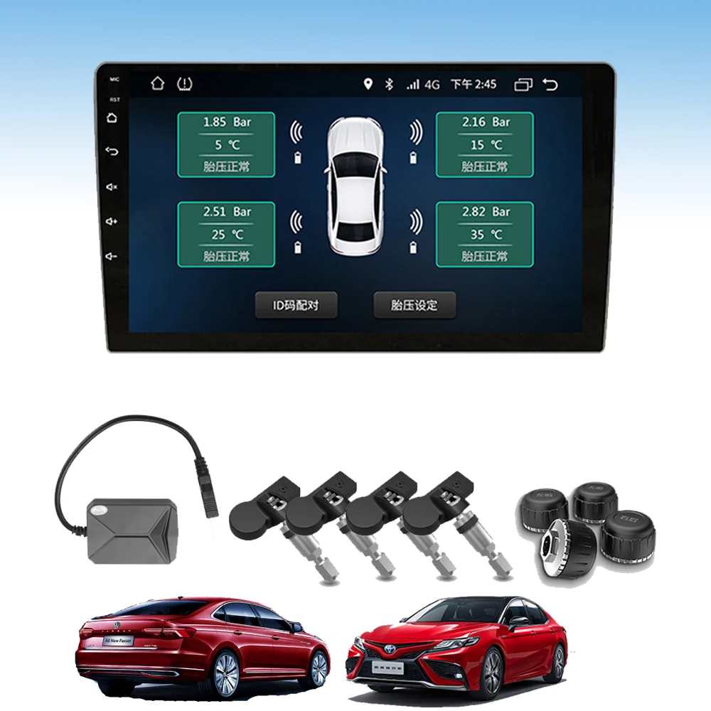 Sistema de Monitoreo de presión de neumáticos inalámbrico para coche, reproductor de Dvd ...