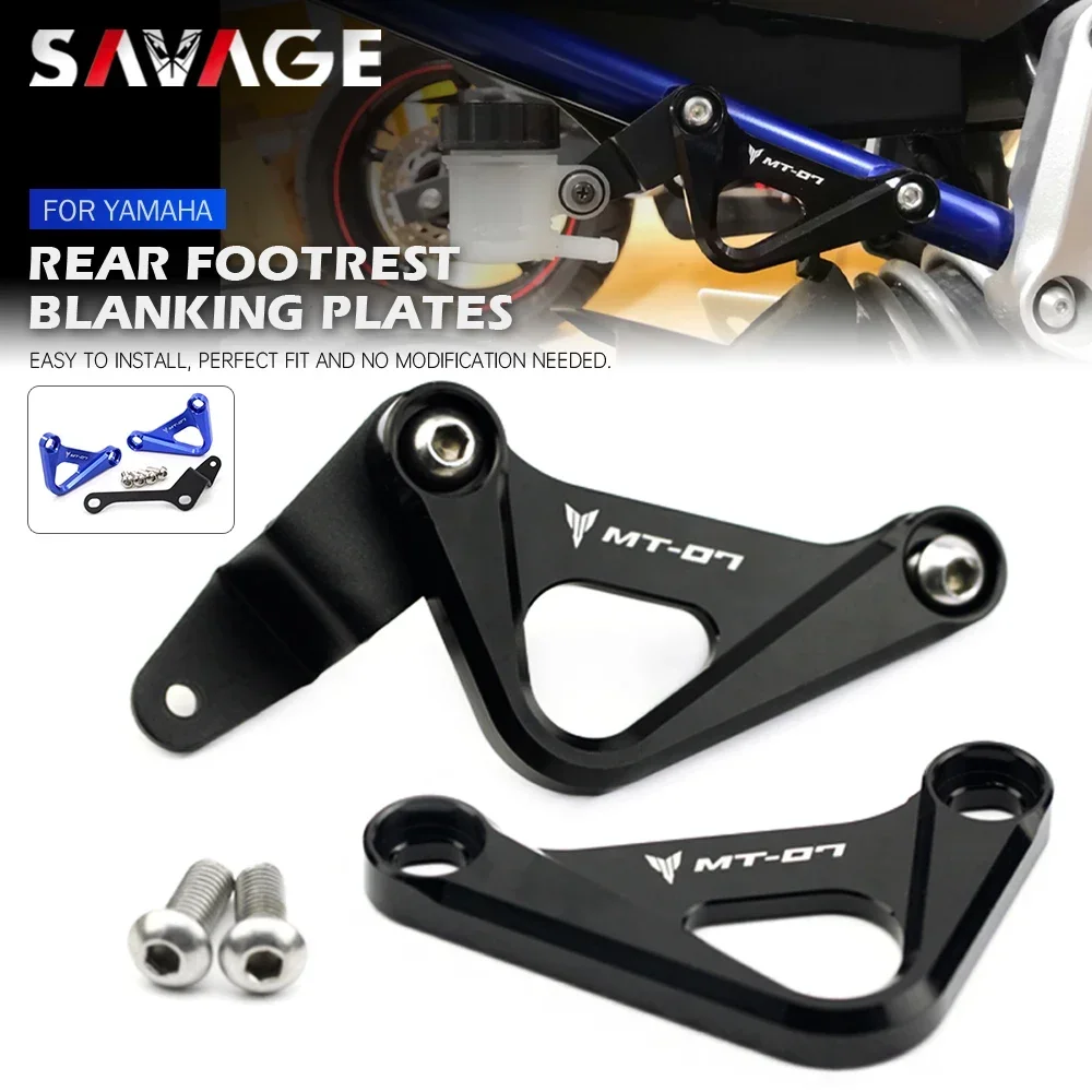 MT07-Rear-Footrest-Blanking-Plates-For-YAMAHA-MT-07-FZ-07-MT-FZ-07-2014 ...