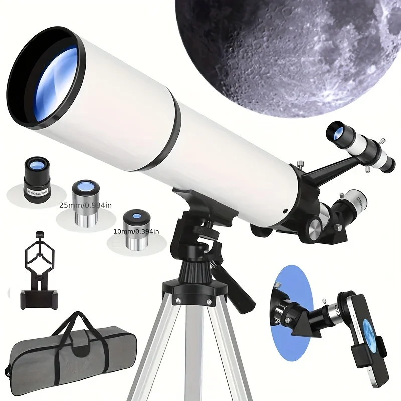 BORWOLF-80600-Professional-Astronomical-Telescope-180X-Monocular-80MM ...
