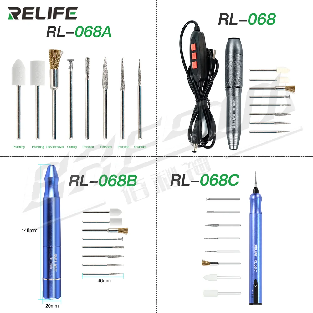 RELIFE-RL-068-Electric-Adjustment-Grinding-Pen-for-Mobile-Phone-CPU-Repair-Cutting-Tool-Mini ...