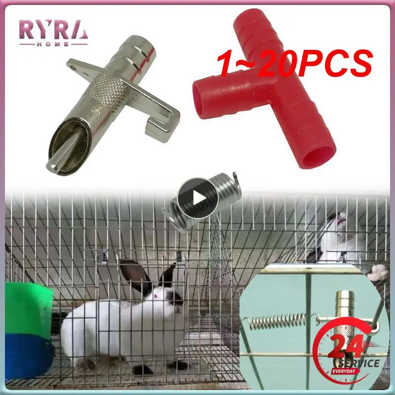 1-20PCS-Rabbit-Nipple-Drinker-Automatic-Waterer-Drinking-Fountains-Pet ...