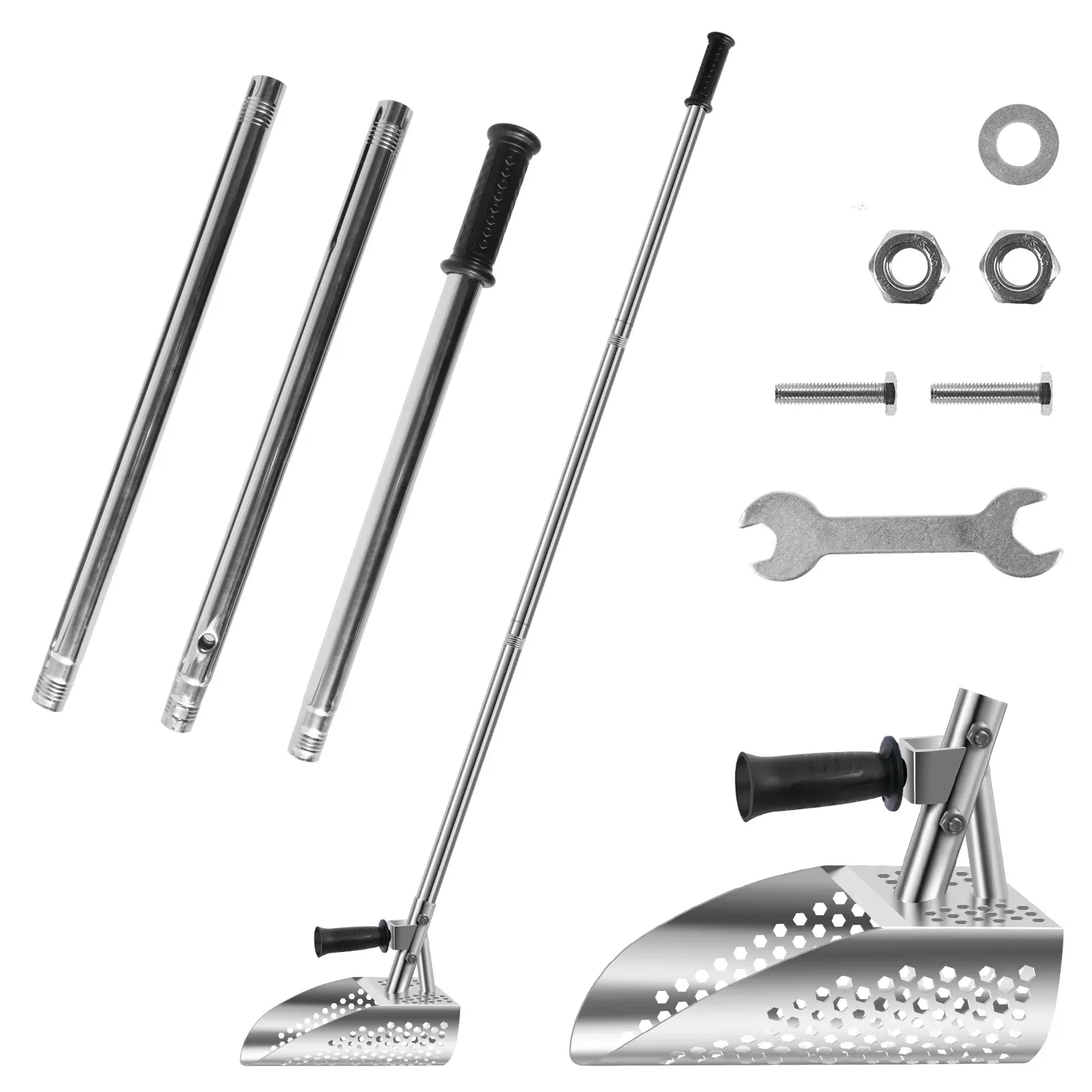Beach Sand Spoon Metal Detection Tool with Anti Slip Handle Hexahedron ...