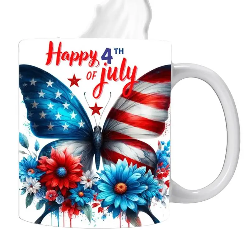 Patriotic-Mug-Hot-Cocoa-Mugs-With-Stars-And-Stripes-Print-Independence ...