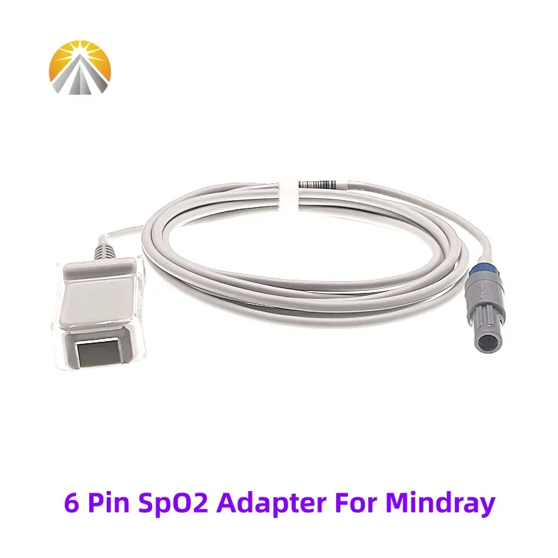 Reusable-SpO2-Extension-Cable-Round-6-Pin-to-DB9-Female-Adapter-For ...