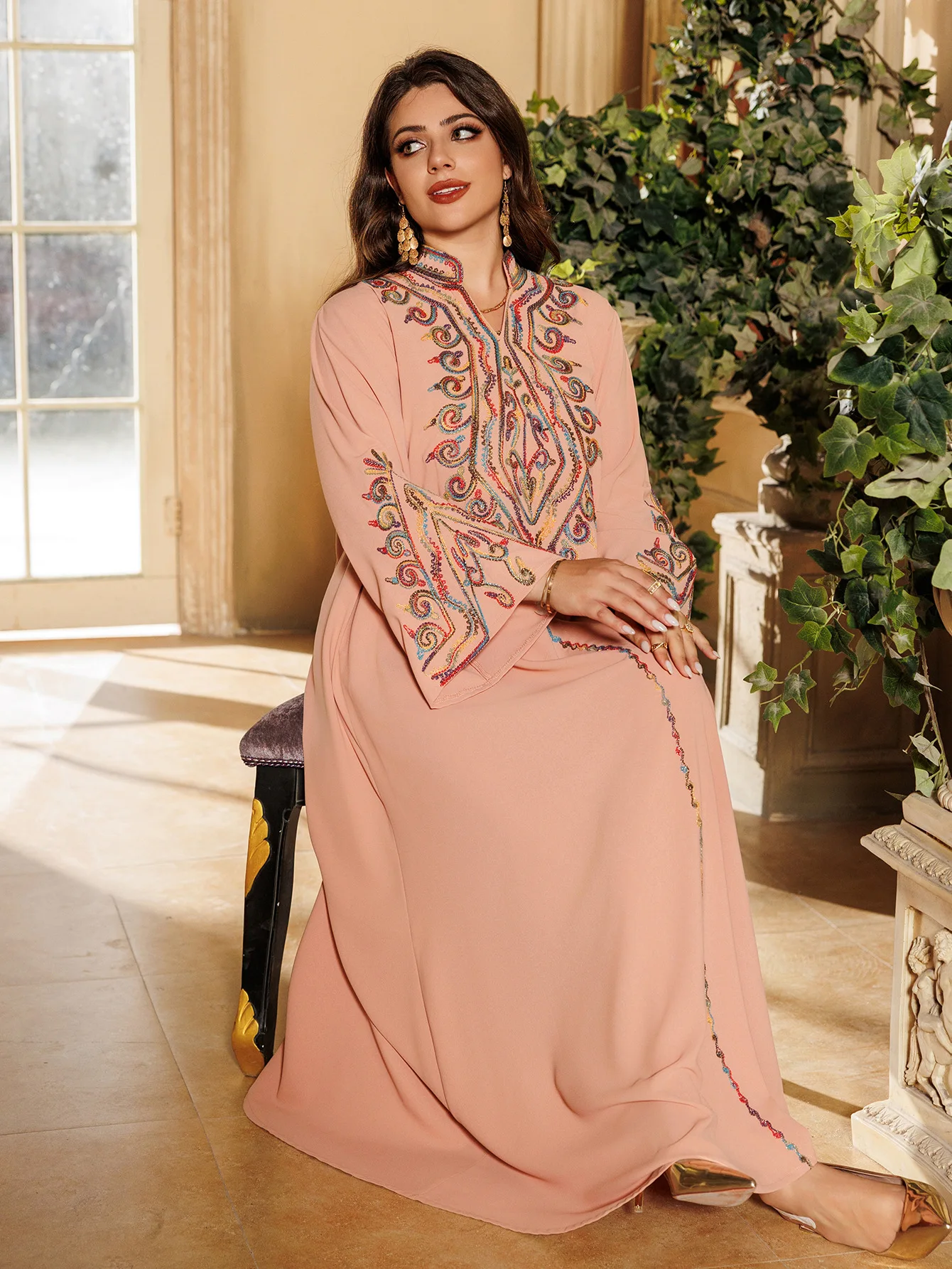 Ramadan-Abayas-for-Women-Muslim-Embroidery-Maxi-Dress-Dubai-Kaftan ...