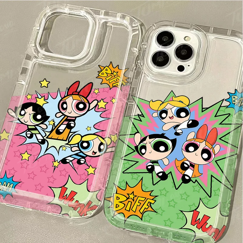 Cartoon Powerpuff Girls Case for Samsung Galaxy A15 A55 A05 A05S A14 ...