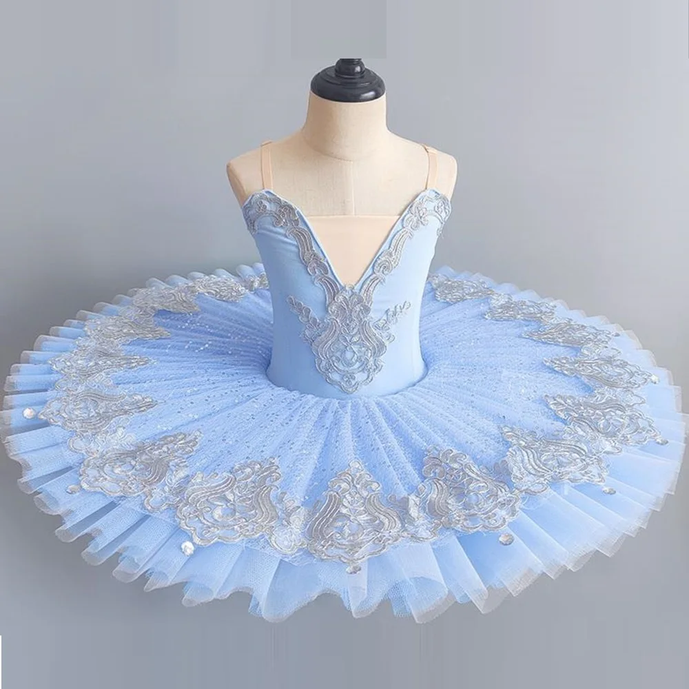 Professional-Ballet-Tutu-Girls-Pink-Blue-Platter-Pancake-Tutu-Ballerina ...