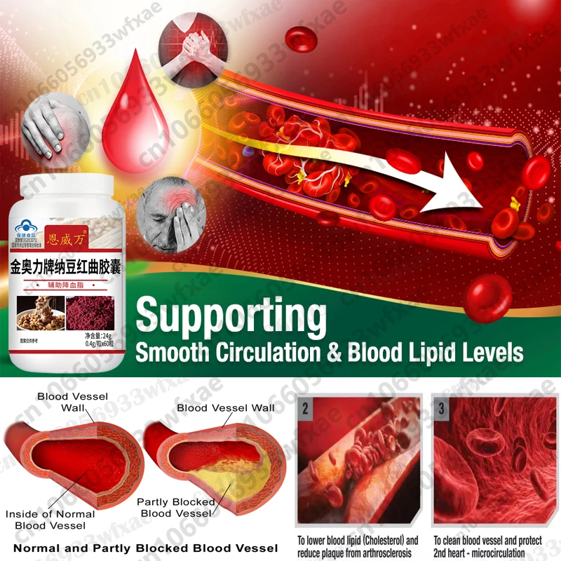 Blood Vessel Clean Capsules Improve Poor Vascular Health Prevent ...