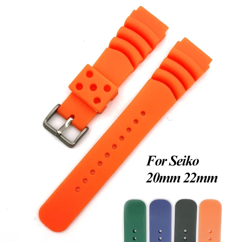 For Seiko Prospex SKX007 SKX009 Watch Band 20mm 22mm Waterproof Resin ...