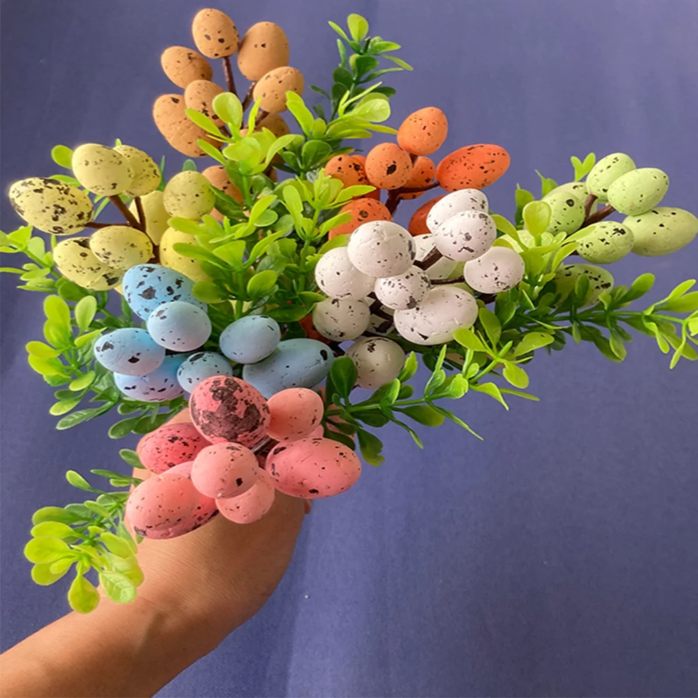 Easter-Egg-Twig-Branches-nico-ramo-enfeites-de-folhas-artificiais ...