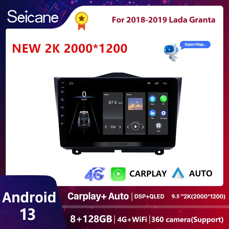Seicane-2din-Android-13-QLED-DSP-Car-GPS-radio-Head-Unit-Player-For ...