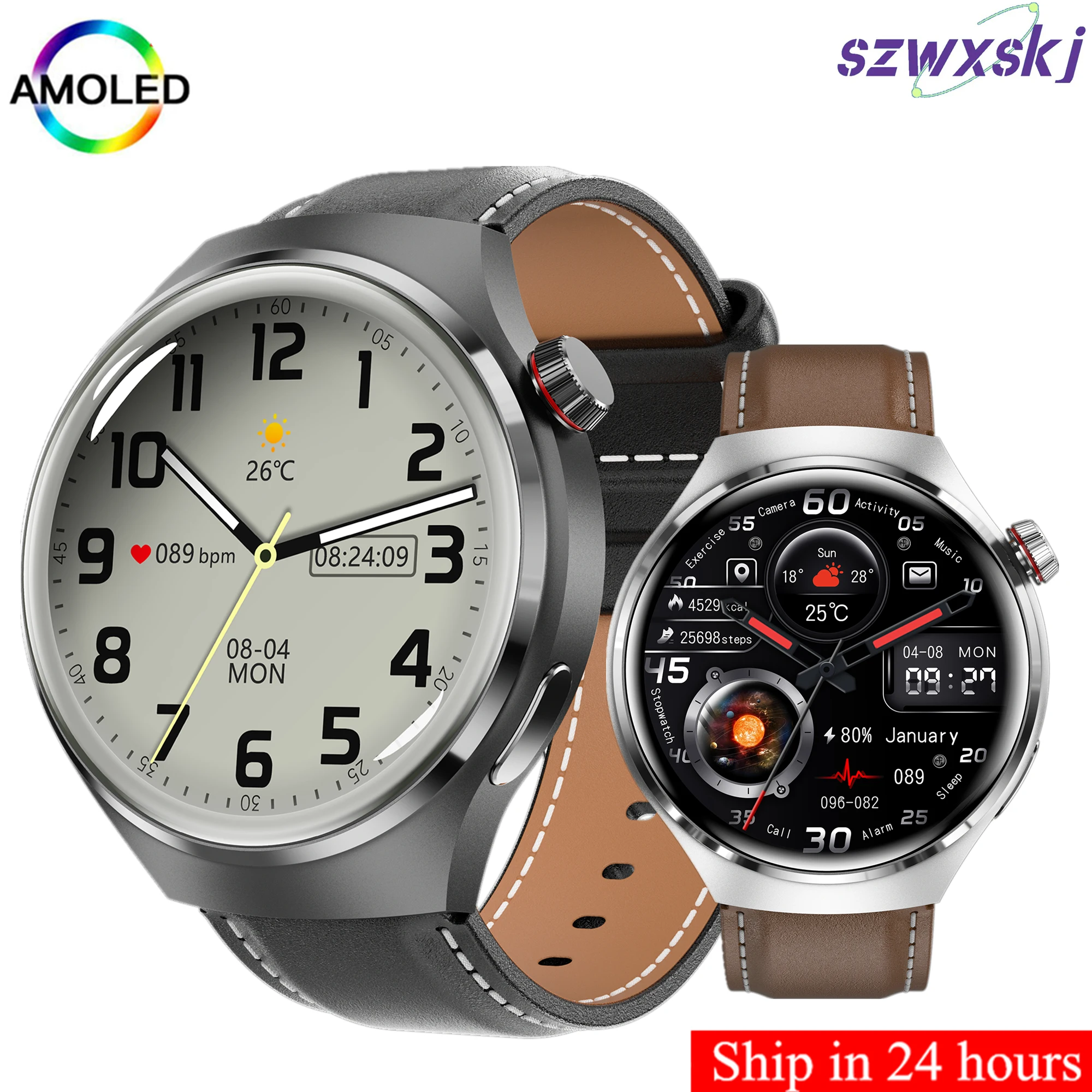 Gt4-pro-smart-watch-1-54-360-360-kabelloses-laden-bluetooth-call-nfc ...