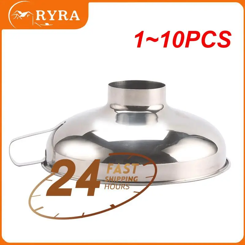 1-10PCS-Stainless-Steel-Wide-Mouth-Funnel-Multi-function-Jam-Salad ...