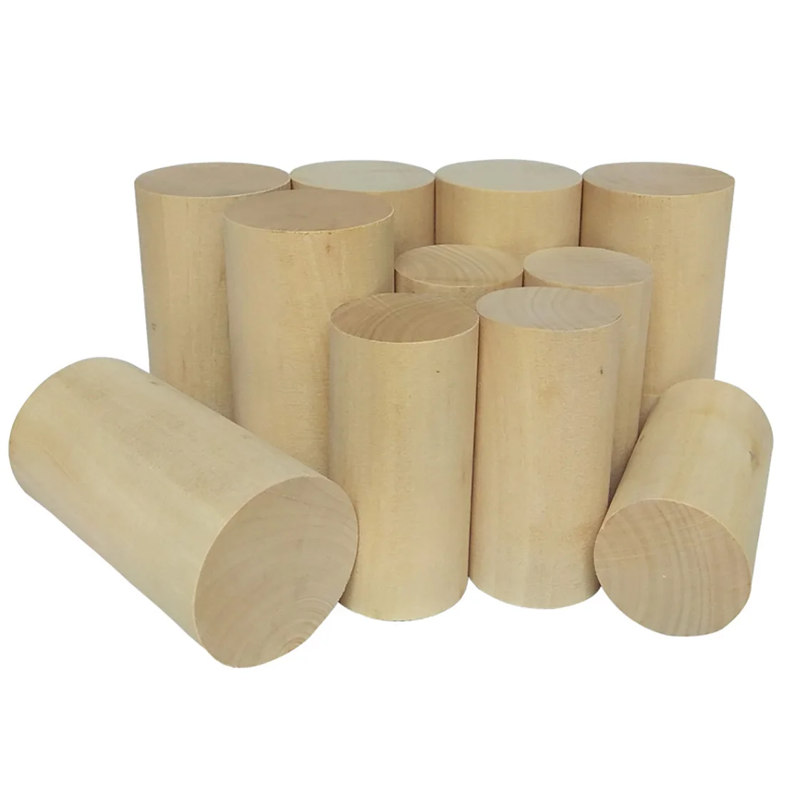 1/2/3/5pcs Length 30-100mm Diameter 30/40/50mm Round Wood Rod Solid ...