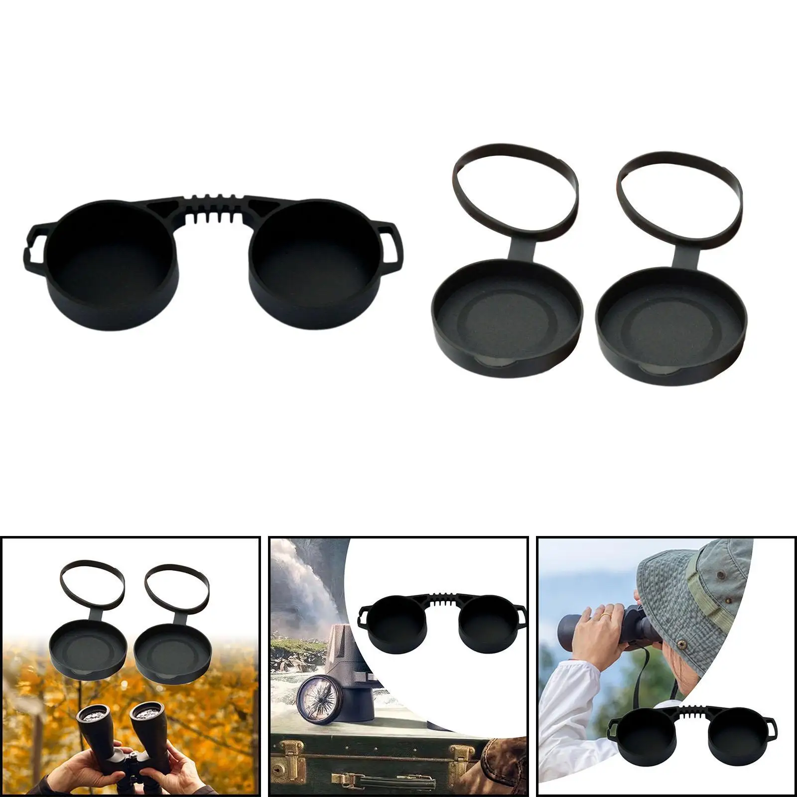 Binocular-Lens-Cap-10x42-Gifts-Portable-Black-Direct-Replace-Compact ...