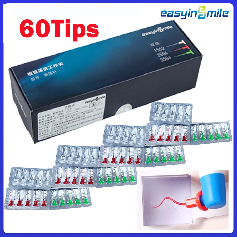 60Pc Easyinsmile Dental Endo Sonic Activator Tip Eddy Sonic Irrigator ...